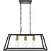Resolute 4 Light Black Pendant LD4061D32BK by Elegant Lighting ...