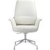 Summit Series Office Chair In White Leather by LeisureMod | 1StopBedrooms