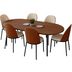 Tule 71 Inch Oval Dining Table In Black by LeisureMod | 1StopBedrooms