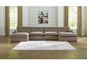Edenfield 3-Piece RAF Corner Chaise Sectional In Linen by Ashley ...