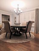 Savion Espresso Natural Tone Extendable Dining Room Set by Homelegance ...